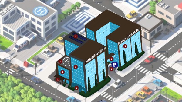 Mapa interactiu Hospital San Basilio | Genially