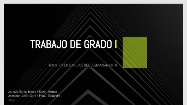 INTERVENCIÓN COMPORTAMENTAL EAFIT 2024 | Genially