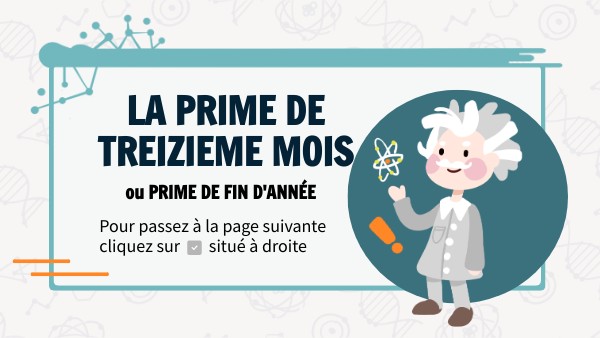 PAIE_2 La prime de treizième mois | Genially
