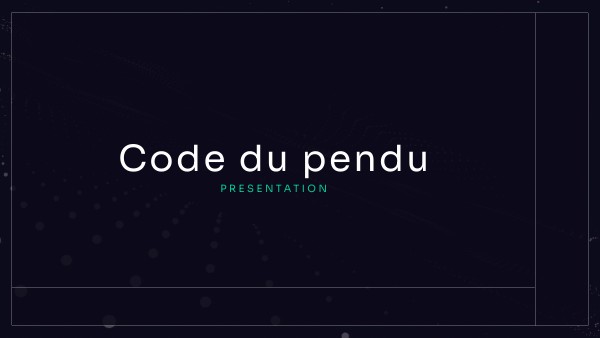 Copie - Présentation projet pendu nsi