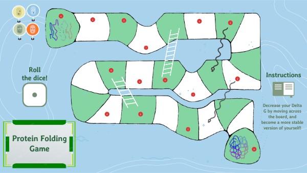 Protein folding game