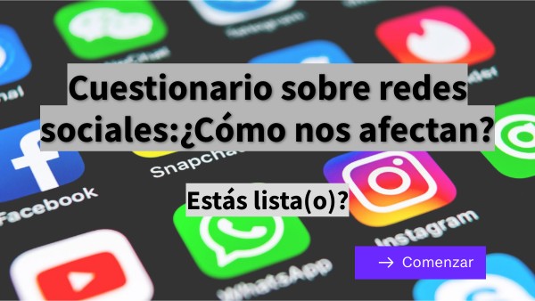 Cuestionario redes sociales | Genially