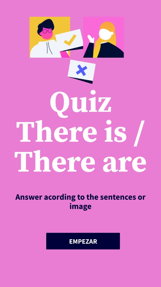 Quiz THERE IS/THERE ARE | Genially