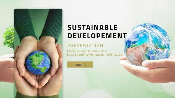 SUSTAINABLE DEVELOPMENT PRESENTATION