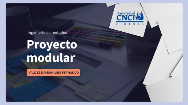 Proyecto Modular - Ingeniería de métodos | Genially