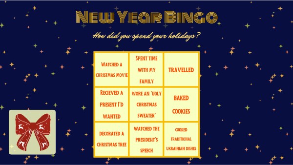 New Year Bingo