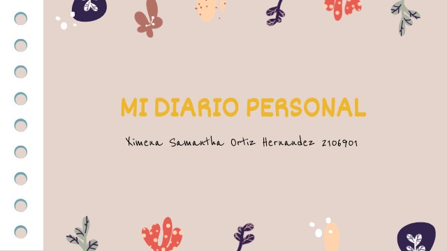 Mi diario personal | Genially