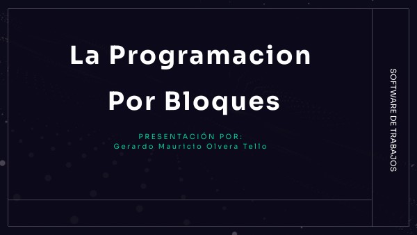 Programacion por bloques | Genially