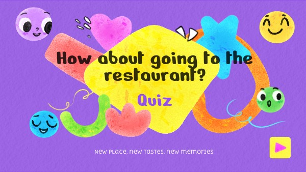 Quiz RESTAURANT