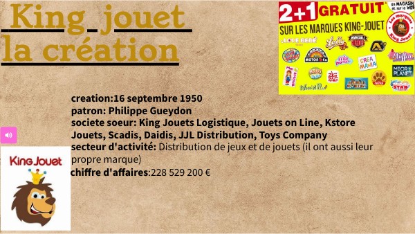 king jouet | Genially