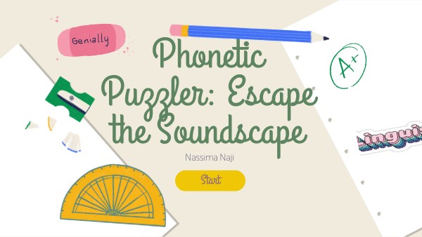 Phonetic Puzzler: Escape the Soundscape | Genially