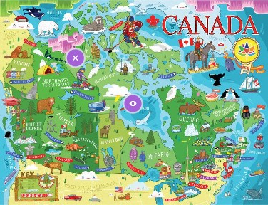 carte du canada