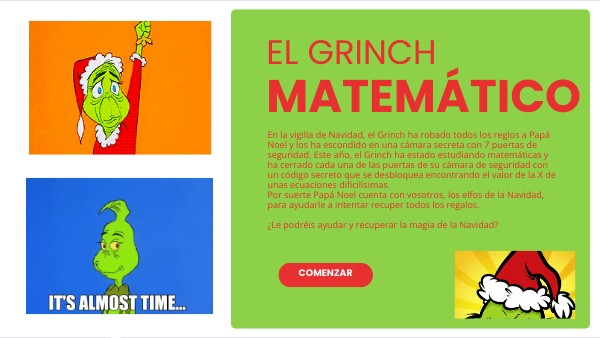 GRINCH MATEMÁTICO | Genially