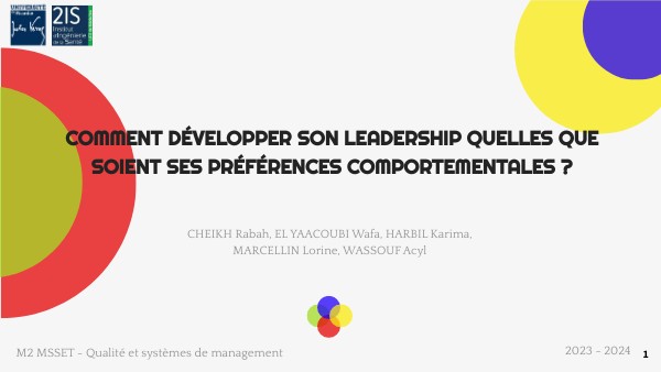 FORMATION LEADERSHIP | Genially