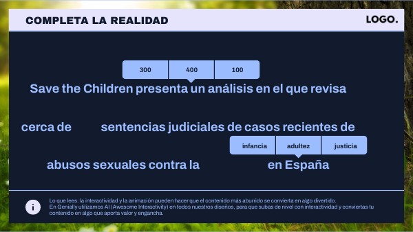 Completa la realidad | Genially