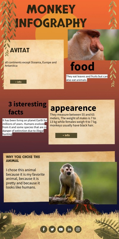 Monkey infography - Unai Herrera | Genially