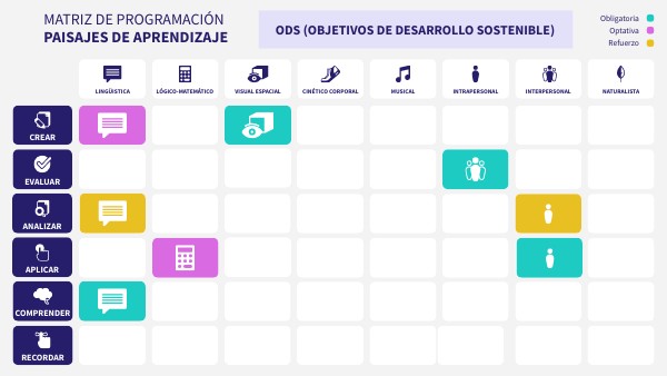 MATRIZ DE PROGRAMACIÓN ODS