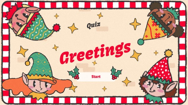 Quiz greetings | Genially