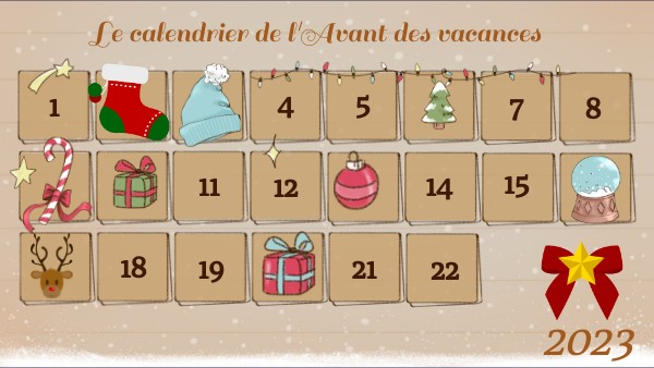 Calendrier de l'avant | Genially