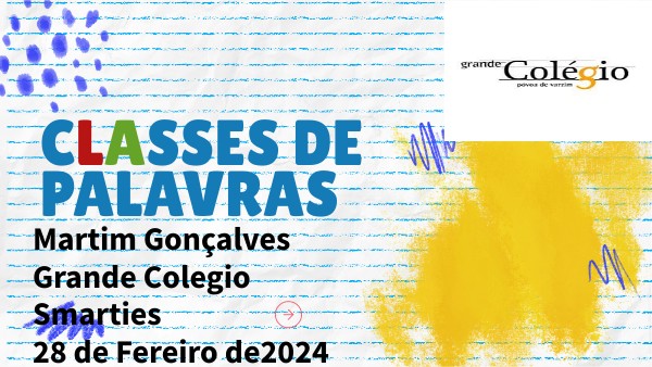 Classes De Palavras | Genially