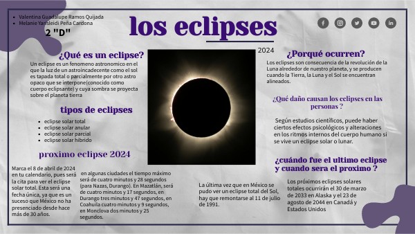 INFO ECLIPSES | Genially