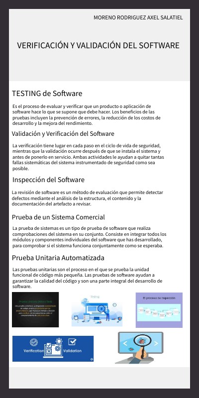 VERIFICACIÓN Y VALIDACIÓN DEL SOFTWARE