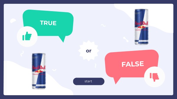 True or false quiz : Red Bull | Genially