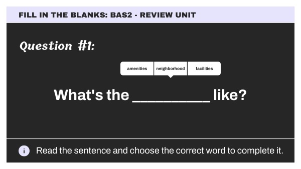 BAS2 - Complete the sentence | Genially
