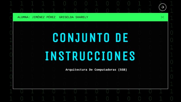 CONJUNTO DE INSTRUCCIONES