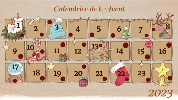 Calendrier de l'Avent défis CE1 CE2 | Genially