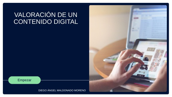 VALORACIÓN CONTENIDO DIGITAL Mar Mayor | Genially