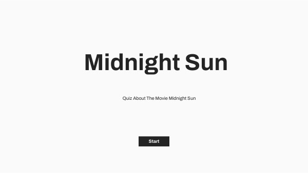 Quiz Midnight Sun | Genially