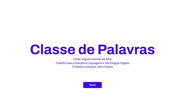 Classes de Palavras | Genially