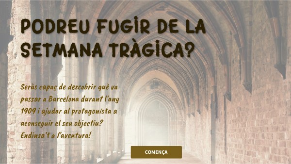 Escape room setmana tràgic