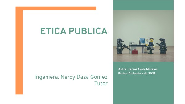ETICA PUBLICA | Genially