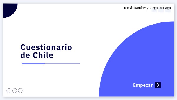 Cuestionario de Chile | Genially
