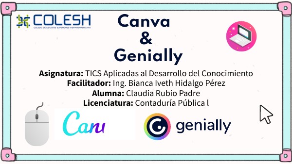 PRESENTACIÓN CANVA & GENIALLY