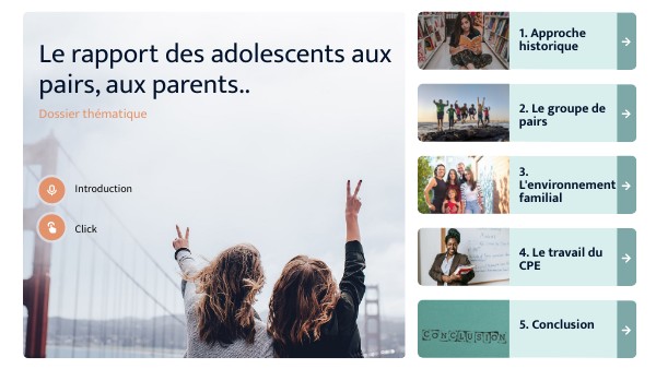 Le rapport aux adolescents | Genially