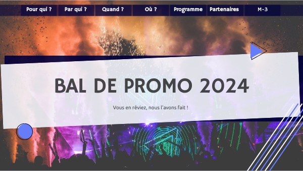 Bal de promo 2024 | Genially