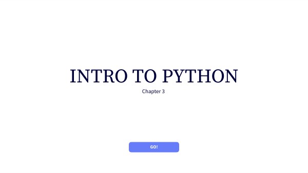 Intro to python 1
