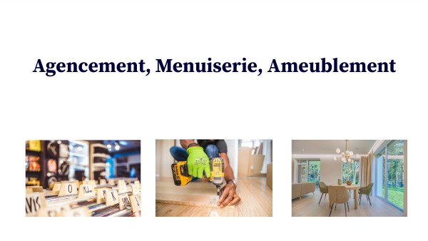 projet pro agencement, menuiserie et ameublement