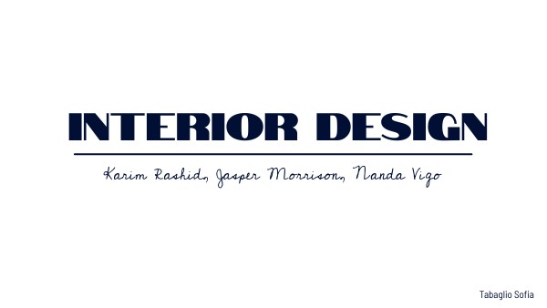 interior design | Genially