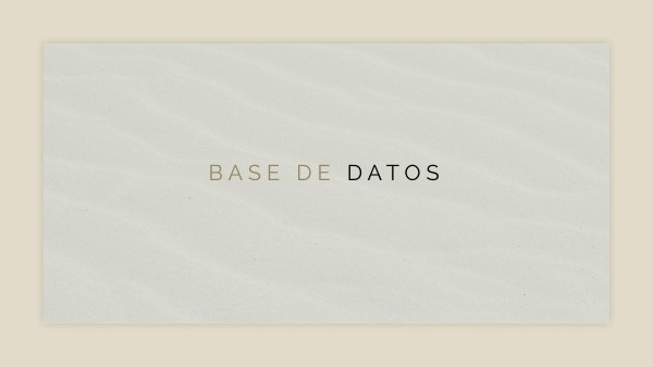 Informática - base de datos