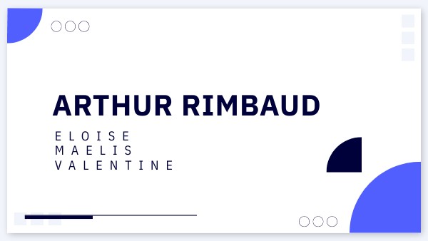 Arthur Rimbaud | Genially