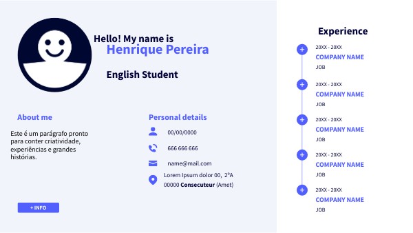 Portfólio de Inglês