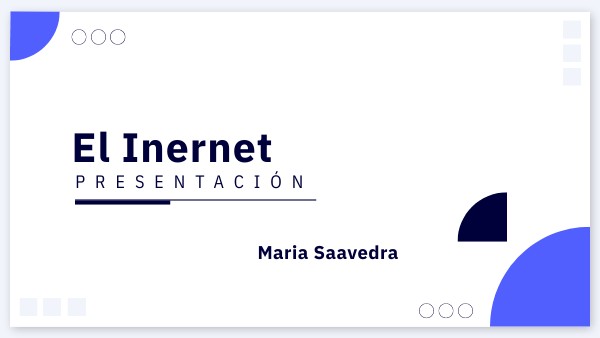 el internet maria saavedra