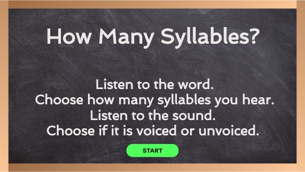 Unit 1 - Syllables | Genially