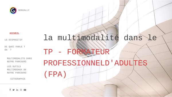 multimodalité titre pro FPA 2 | Genially