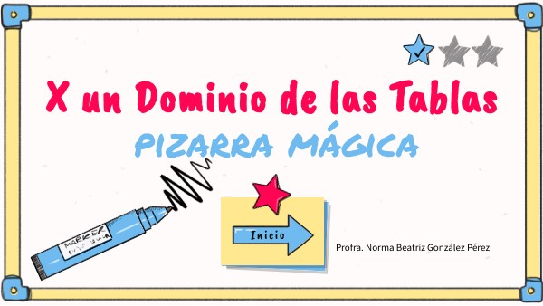 X UN DOMINIO DE LAS TABLAS | Genially