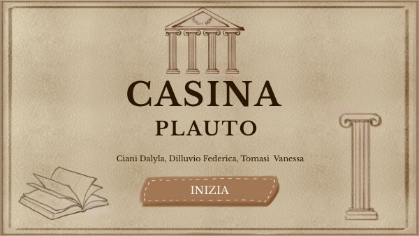Presentazione "Casina" di Plauto